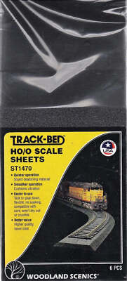 Woodland Scenics ST1470 HO/O Scale Track Bed Sheets 6 Pieces | eBay