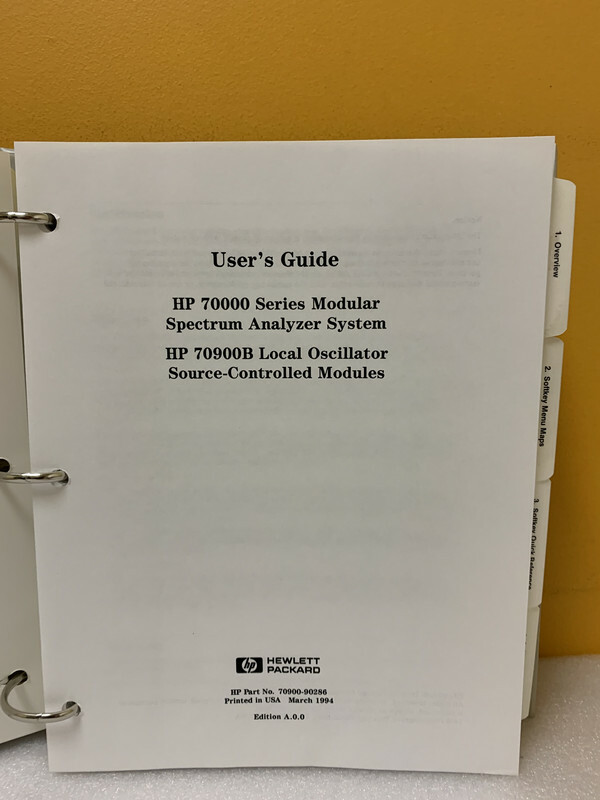 HP 70900-90286 70000 Series Spectrum Analyzer System + 70900B Module ...