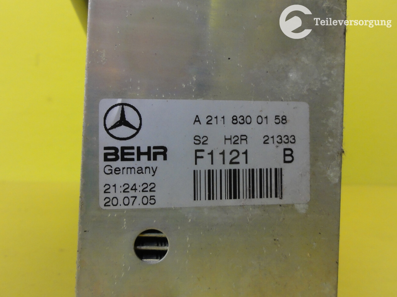 Verdampfer Klimaanlage, mit Expansionsventil, W211 W219, A 2118300158 ...