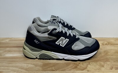New Balance 587 Made in USA Navy Running Shoes Men’s Size 12 2E Wide ...