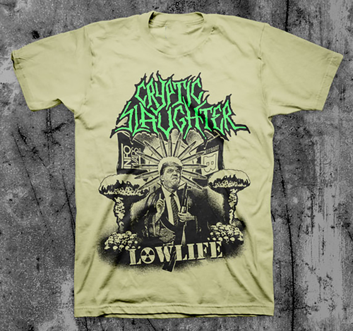 Cryptic Slaughter Lowlife Album Band Tour Band S to 5XL Yellow T-shirt ...
