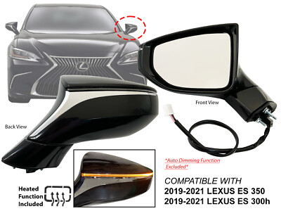 For Signal Heated Side View Mirror 2019 - 2021 LEXUS ES350 ES300h ...