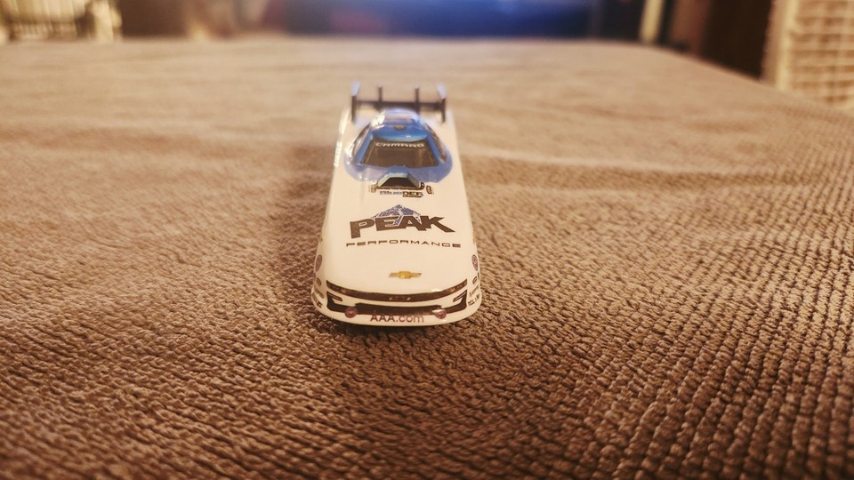 Diecast Peak Blue Def NHRA Funny Car. John Force. 1:64. Autoworld. | eBay