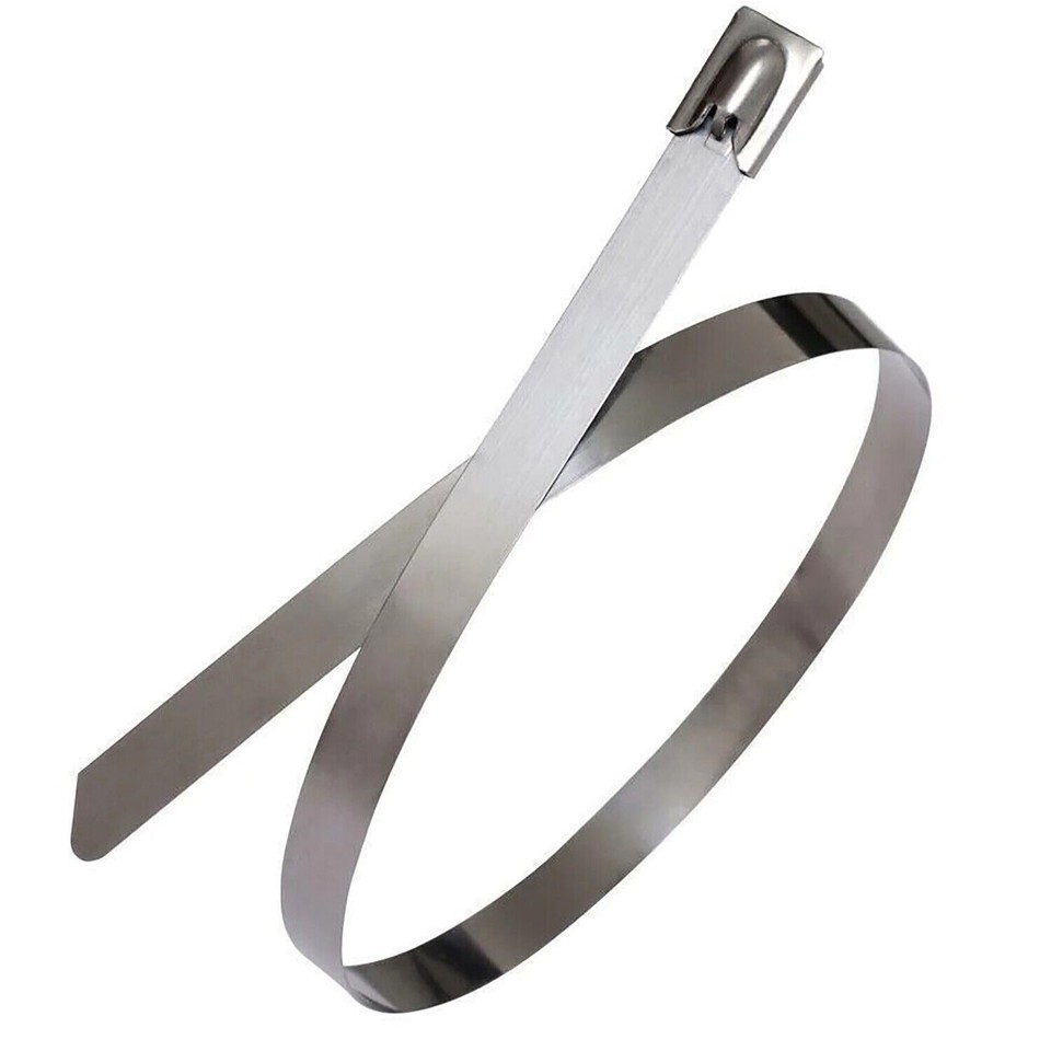 Stainless Steel Metal Cable Ties Zip Wrap Exhaust Heat Straps Marine ...