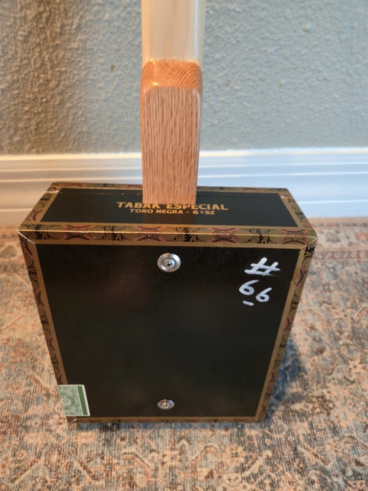 Cigar Box Guitar 3-String Metal Acoustic/ Electric P90 Travel Monster ...