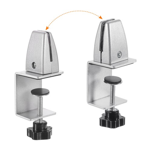 Partition Support Bracket, 2pcs Adjustable Clamp for 3.2-9mm Thick ...