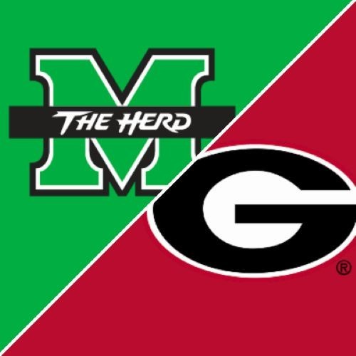 (2) Georgia vs Marshall Football Tickets (Sec 321, Row 21, Seat Backs ...