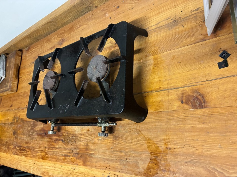 Foker Cast Iron Double Gas Burner | eBay UK