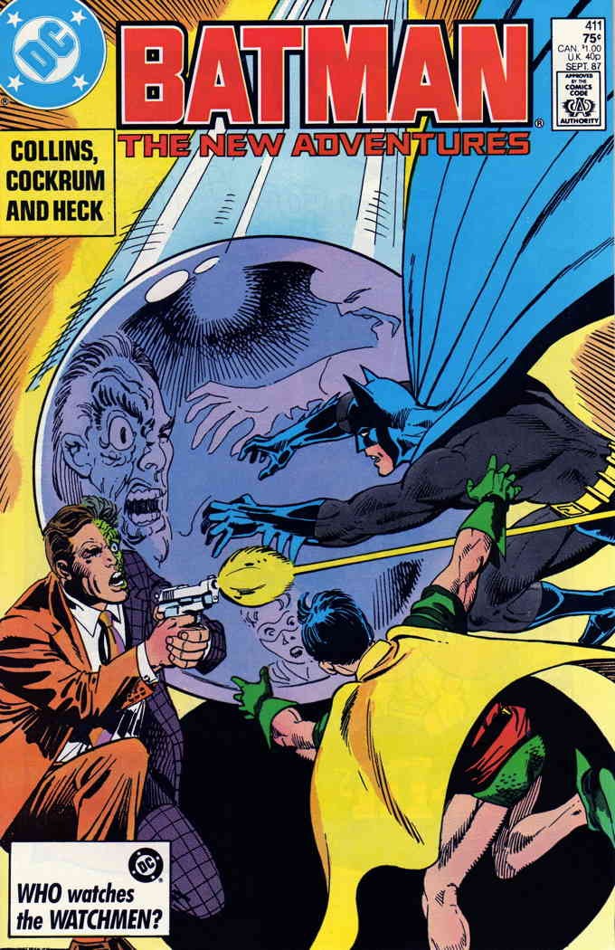 Batman #411 FN; DC | Two-Face Robin The New Adventures 1st Print - w ...
