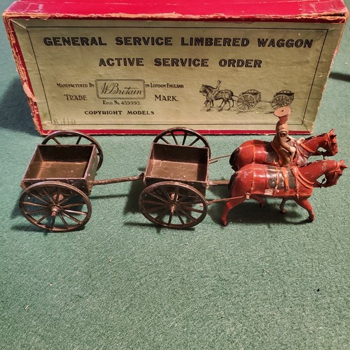 Britains Pre-War (1934) Set 1331 General Service Limbered Waggon | eBay