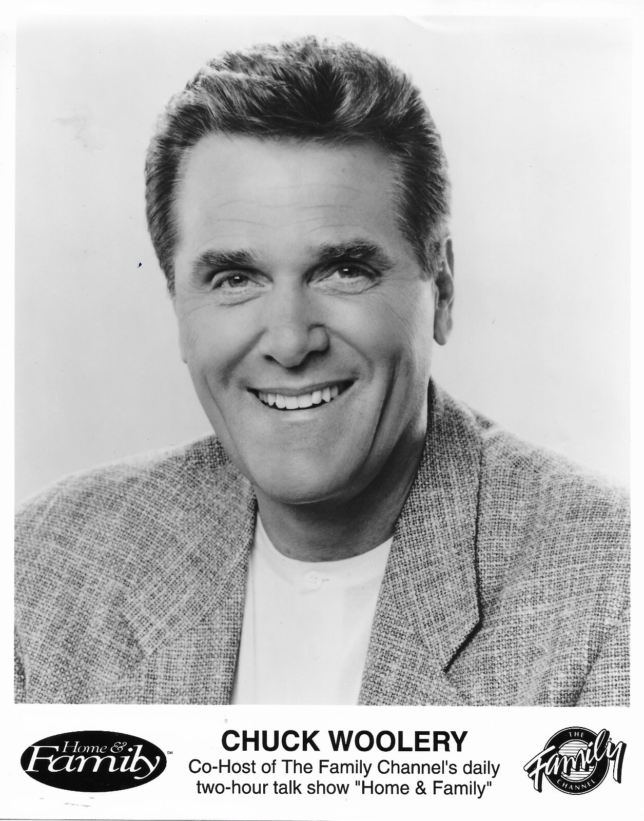 1995 Chuck Woolery - co-host of "Home & Family" on The Family Channel ...