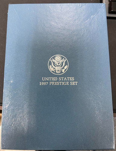1987 Prestige Set US Mint Constitution Silver Dollar in Box COA 6 Coins ...