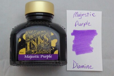 Diamine 80ml Fountain Pen Bottled Ink Majestic Purple | eBay