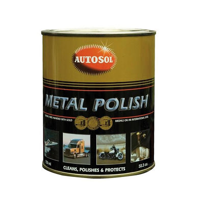 Autosol Metal Polish Paste 750ml Tin Solvol Chrome & Aluminium Cleaner ...
