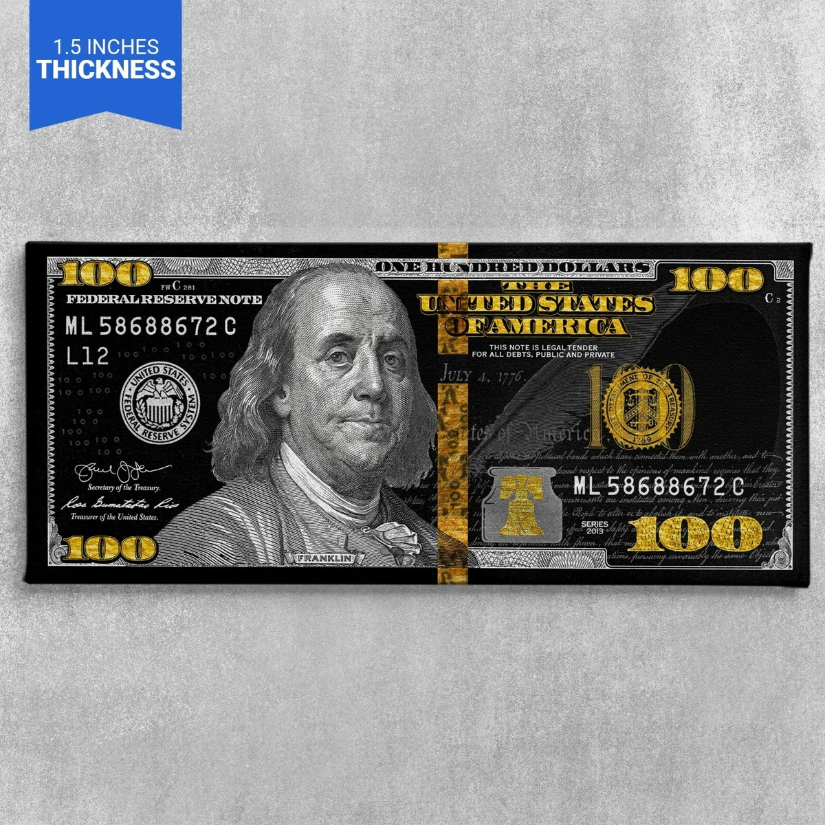 100 Dollar Bill Sign