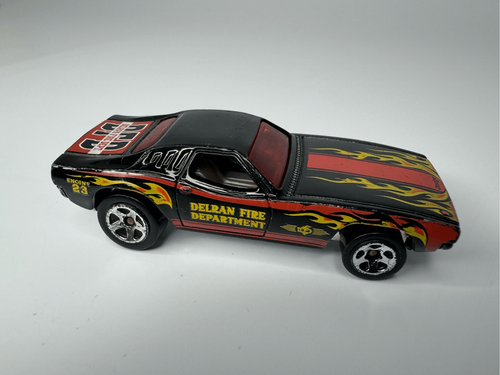 Hot Wheels '70 Dodge Challenger Delran Fire Dept. Black Car. | eBay