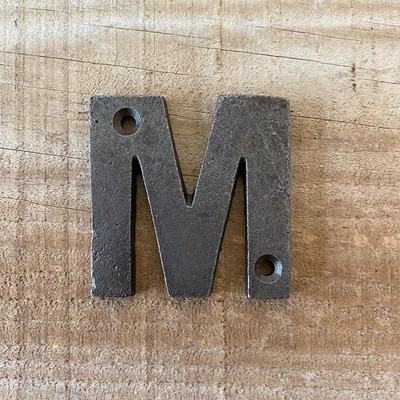 Cast Iron Letters 'M' - Rustic Signs - House Signs -Alphabet Letters ...