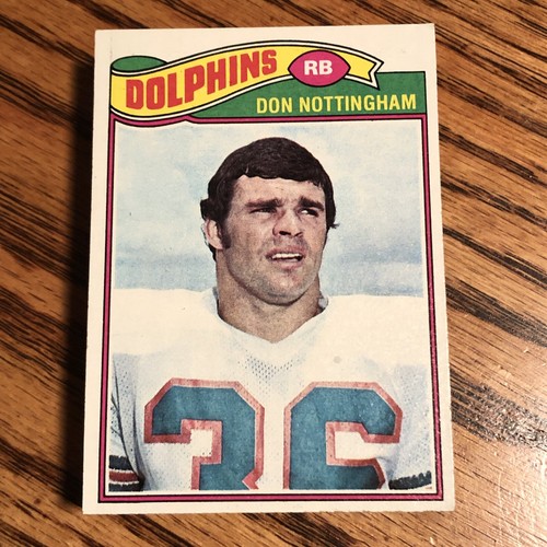 1977 TOPPS DON NOTTINGHAM #492 MIAMI DOLPHINS FOOTBALL CARD | eBay
