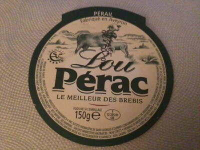 Etiquette Fromage Brebis Perail Lou Perac | eBay