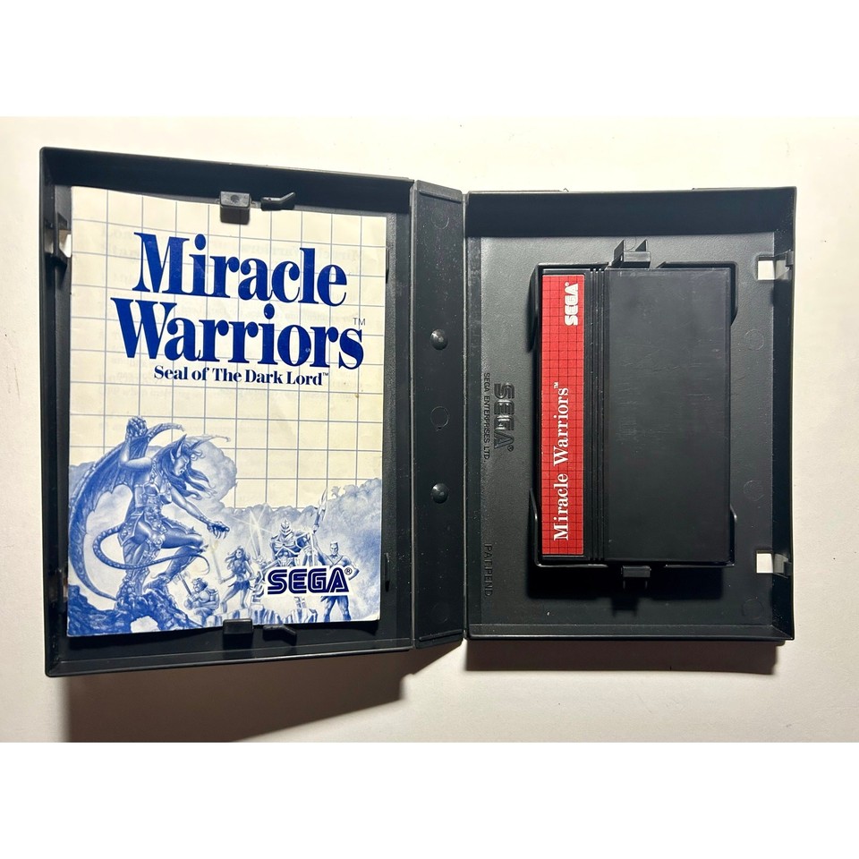 Miracle Warriors Seal of the Dark Lord (Sega Master System)Works CIB ...