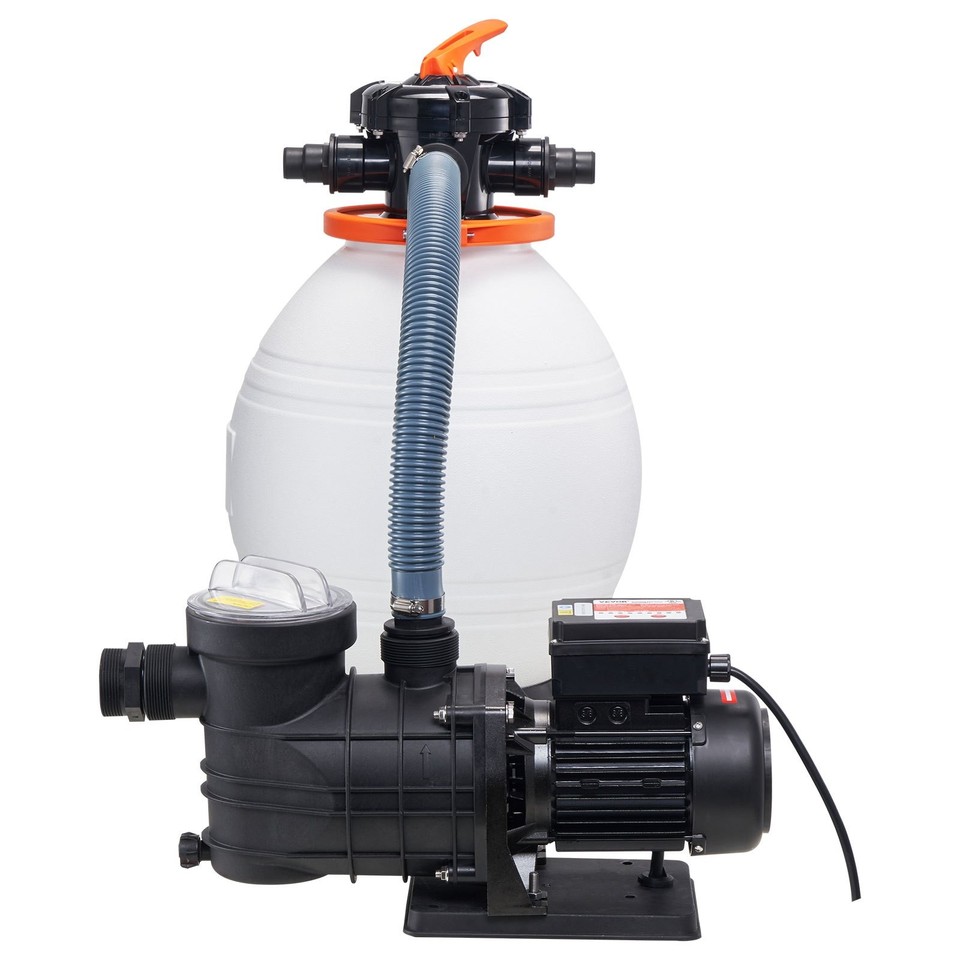 VEVOR Sand Filter Pump for Above Ground Pools 16-inch 3500 GPH 1 HP ...