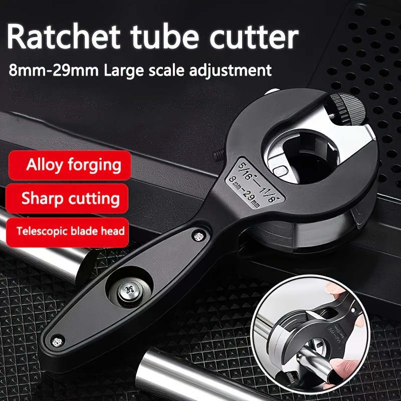 Ratcheting Tubing Cutter Tool , 2-in-1 Copper Pipe Cutter, Tube Cutter ...