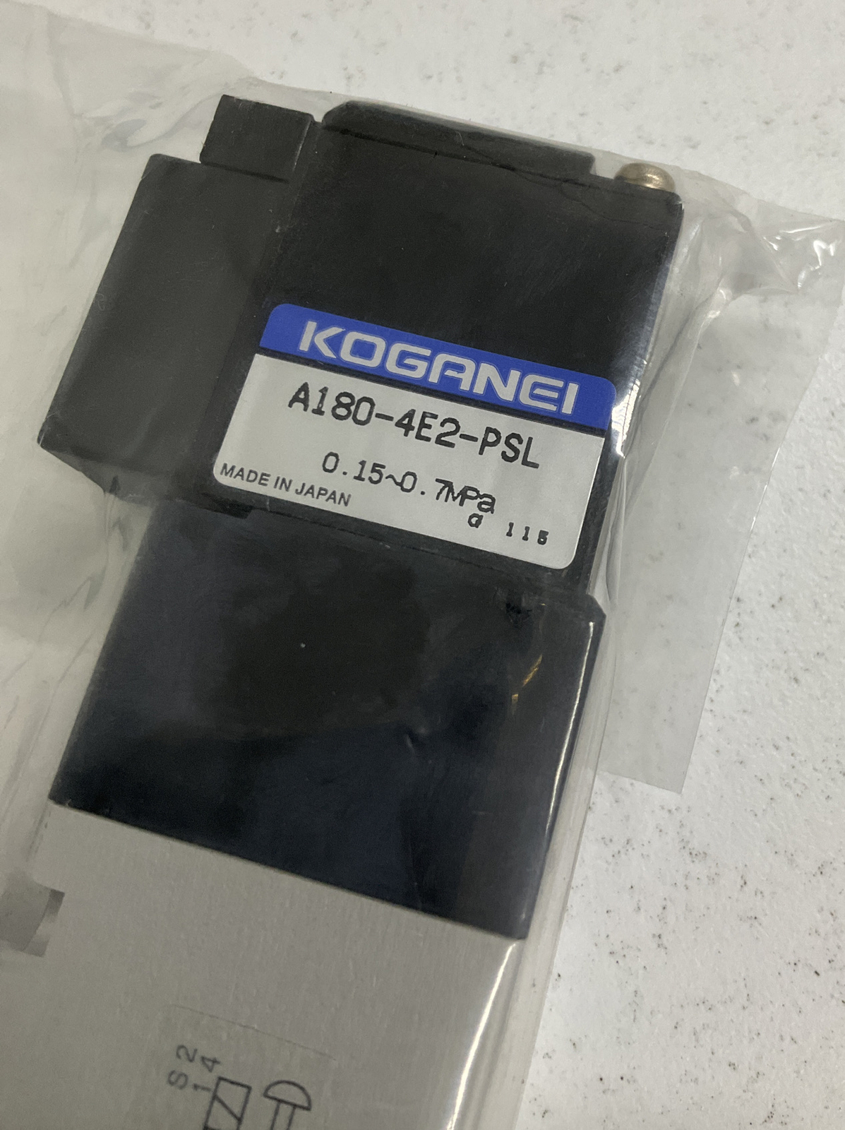 Koganei A180-4E2-PSL Dual Solenoid Pneumatic Valve 180-264 Vac Coil | eBay