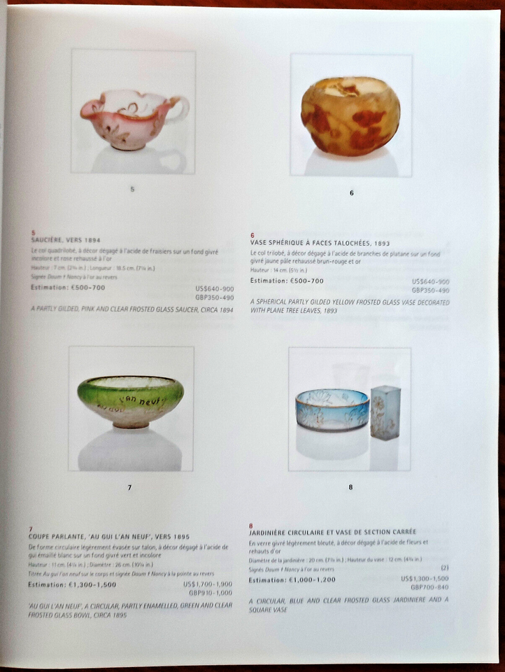 Catalogue vente Daum.Cristal Daum.Crystal Daum.Catalogue CHRISTIE'S ...
