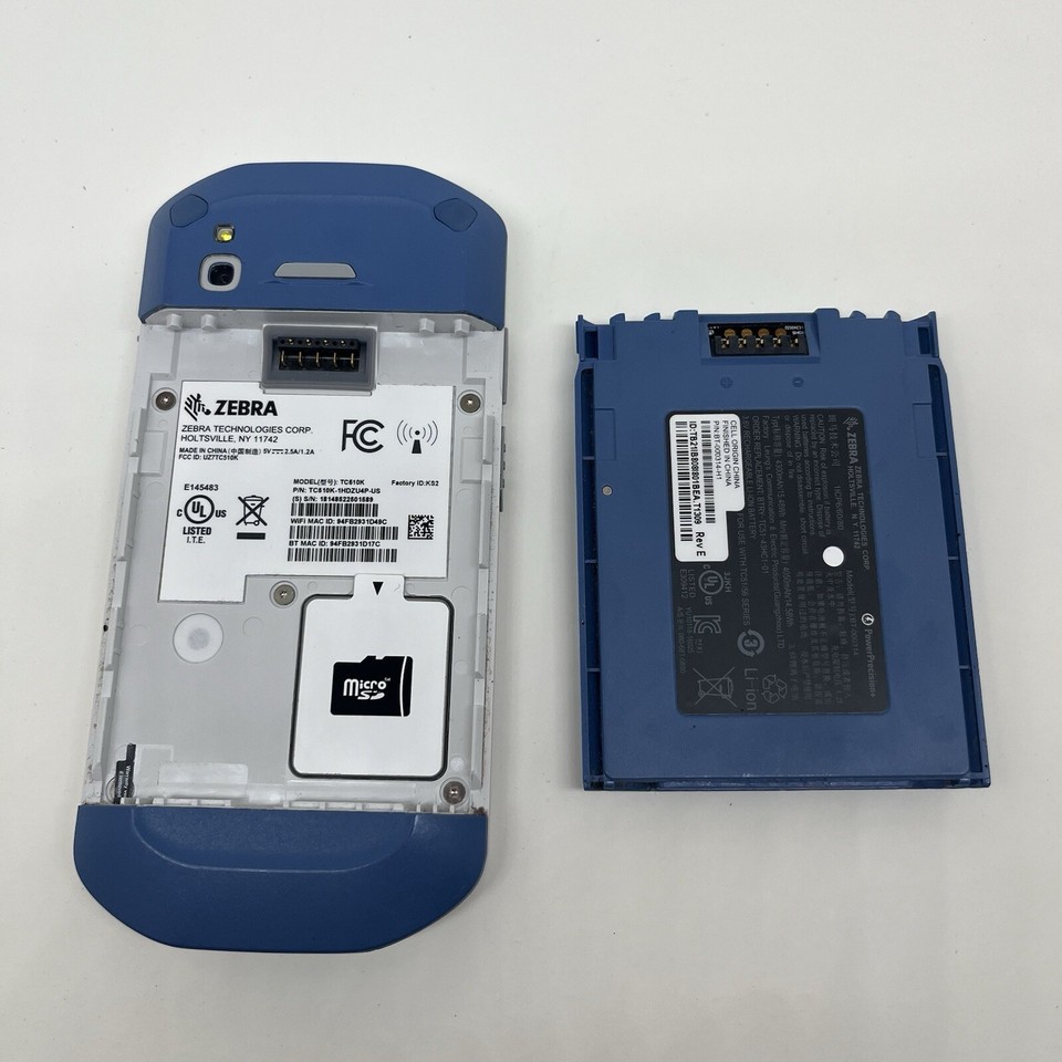 Zebra TC510K Mobile Computer Barcode Scanner TC510K-1HDZU4P-US Battery ...