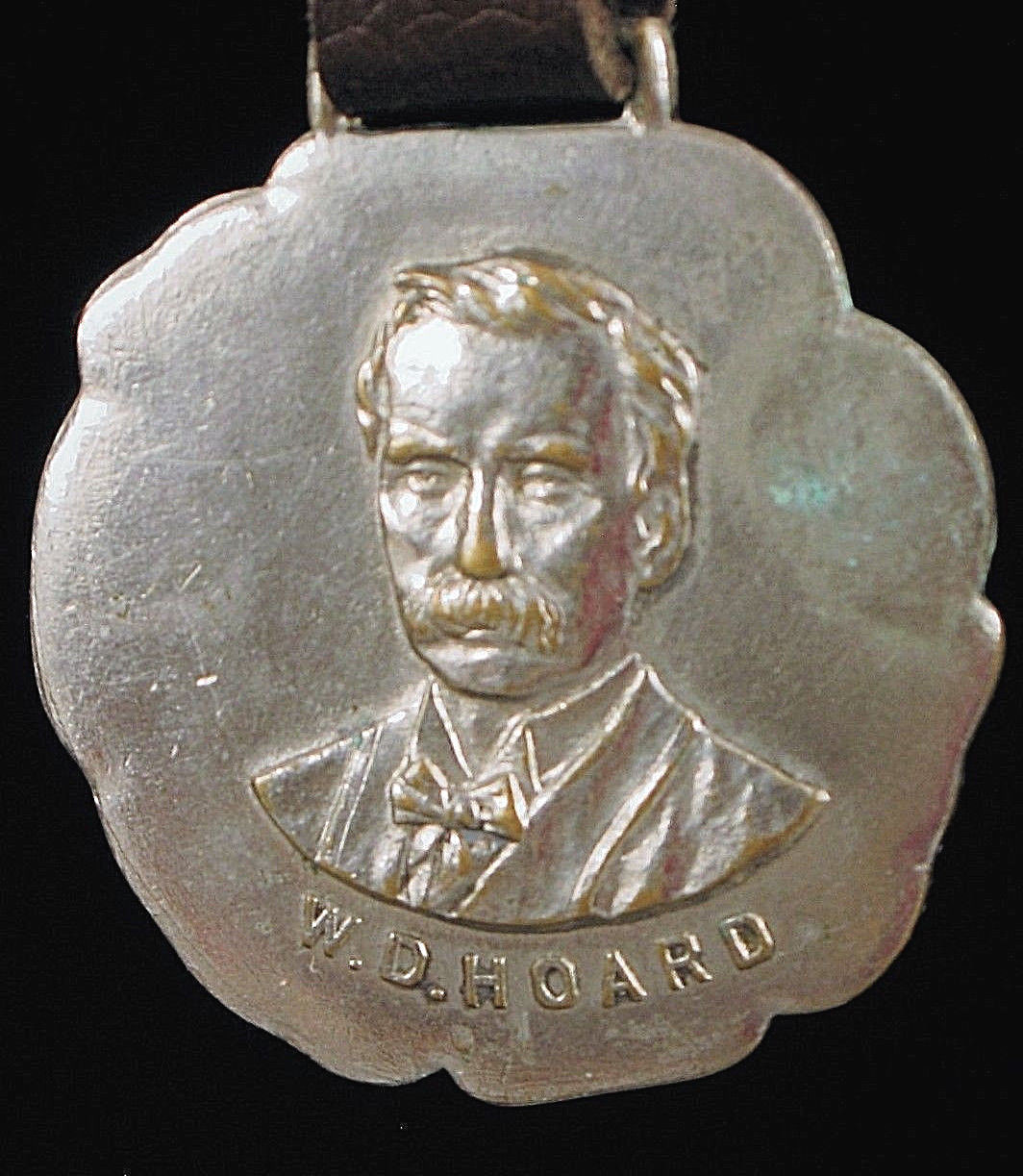 ANTIQUE WD HOARD BADGE OF THE HOARD'S DAIRY MAN CLUB FARM COW SCHWAAB ...