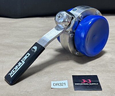 BRAND NEW - DeFinox 3" DN76 Manual Butterfly Stainless Steel Sanitary ...