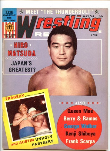 WRESTLING REVUE 5/69 HIRO MATSUDA MAE YOUNG KENJI SHIBUYA RED BERRY ...
