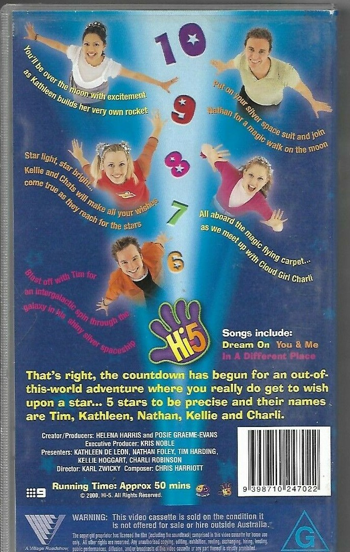 HI-5 : Star Dreaming (Vhs Video Tape) near new | eBay