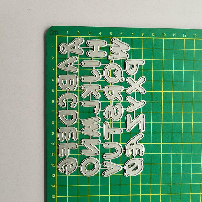 Digital Letter Metal Cutting Dies Scrapbooking Album Embossing Stencils ...
