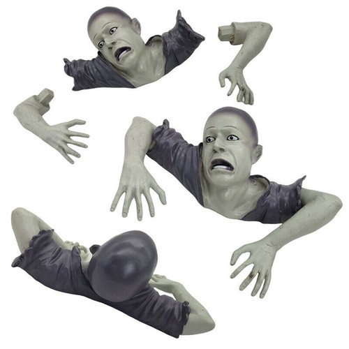 Halloween Crawling Zombie Horror Props Outdoor Garden Statue Graveyard ...