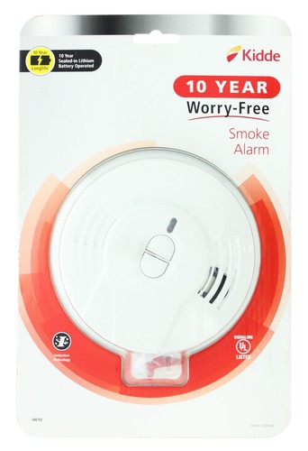 Kidde Smoke Alarm i9010 Ten-Year Battery-Powered Ionization Smoke Alarm ...