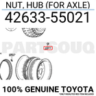 4263355021 Genuine Toyota NUT, HUB (FOR AXLE) 42633-55021 | eBay