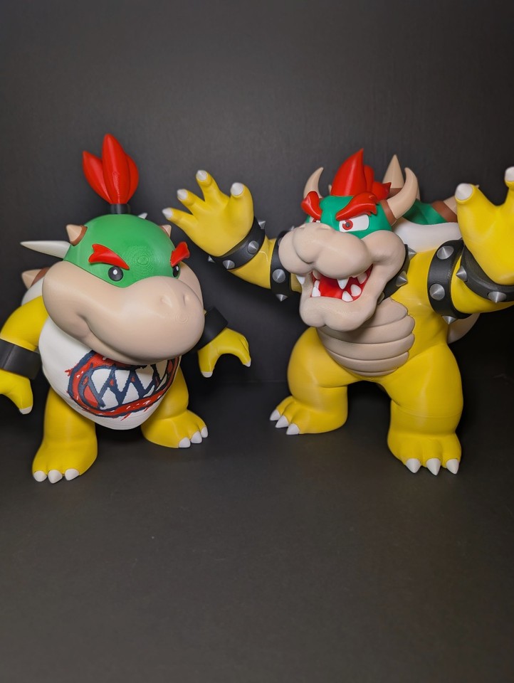 Bowser Jr. Figure – 10.5" Tall Display Statue – Game-Inspired Koopa ...