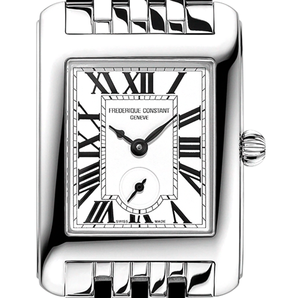 Frederique Constant Watch Classics Carree Small Seconds Steel Strap FC ...
