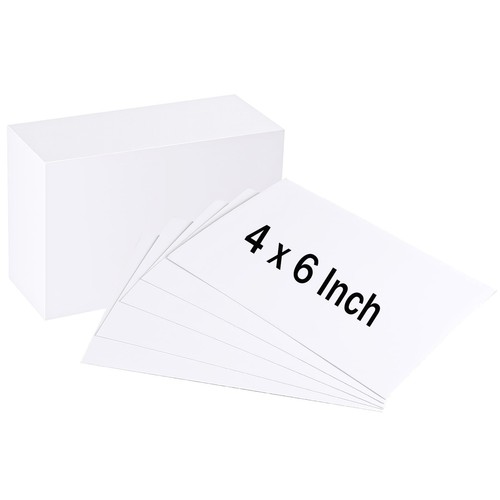 Index Cards 4x6,300 Pack White Blank Thick Paper 80lb Heavyweight Card ...
