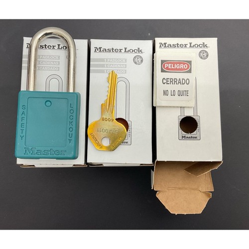 New Master Lock Lockout Tagout LOTO Locks 410KAW400 - Set of 6 - Misc ...