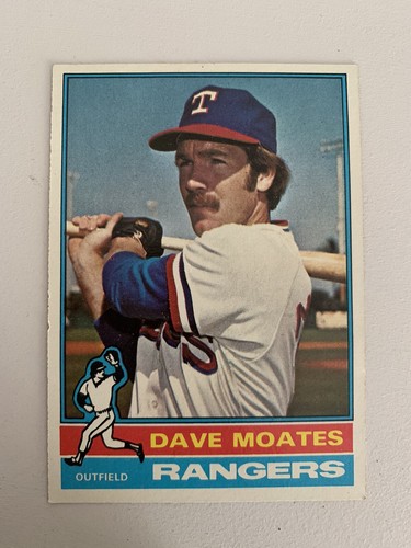 1976 Topps #327 DAVE MOATES Texas Rangers Outfield Baseball Card | eBay