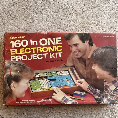Science Fair " 160 in One Electronic Project Kit" 28-258 Radioshack ...