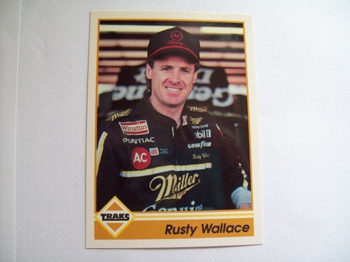 RUSTY WALLACE 1992 TRAKS #179 NASCAR CUP CARD Miller Genuine Draft ...