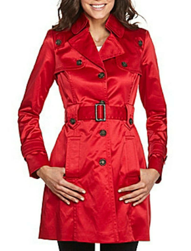 Jessica Simpson Satin Trench Coat