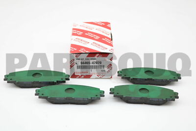 0446547070 Genuine Toyota PAD KIT, DISC BRAKE, FRONT 04465-47070 | eBay