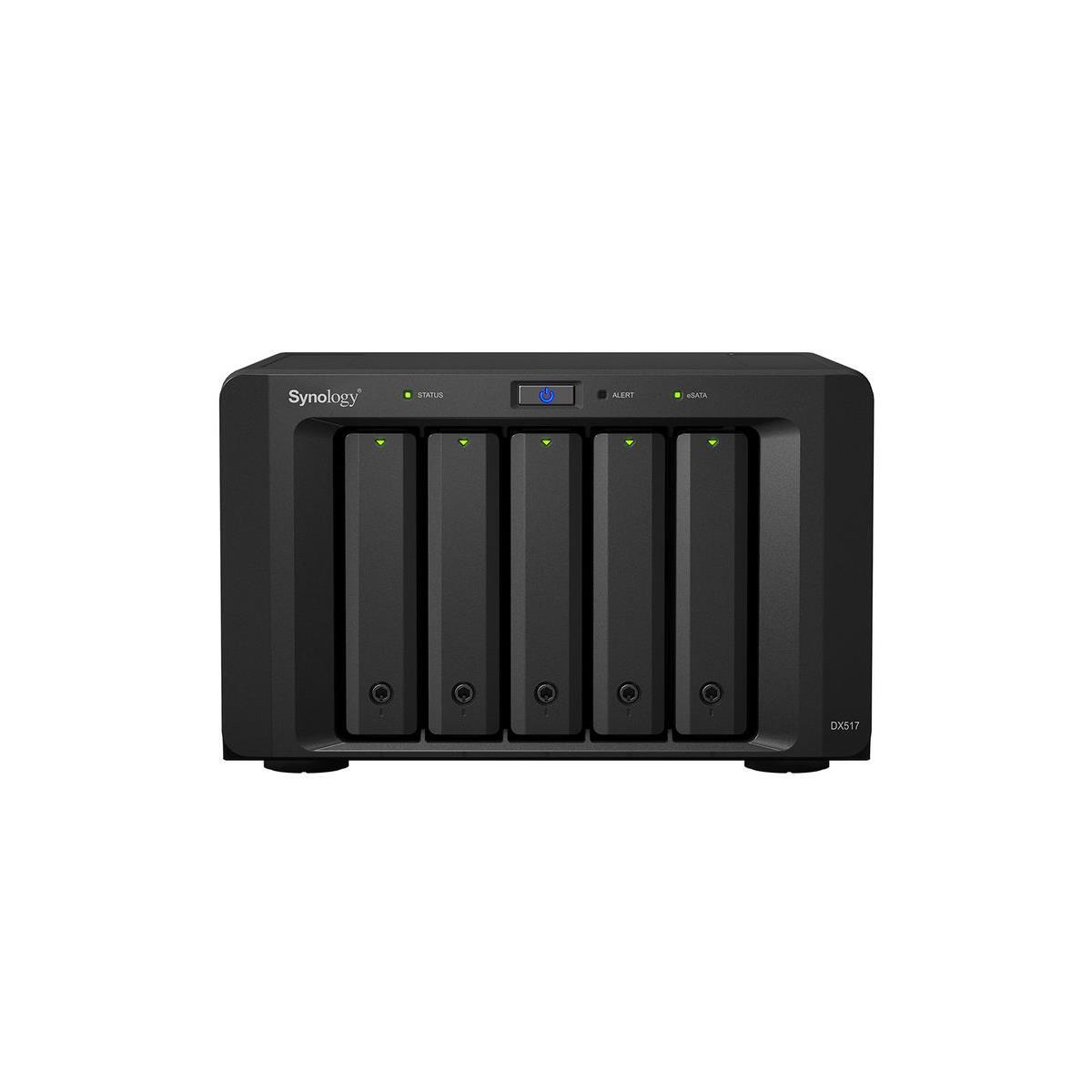 Synology DX517 5-Bay Expansion Unit, 3.5"/2.5" Drive Bays, Diskless ...