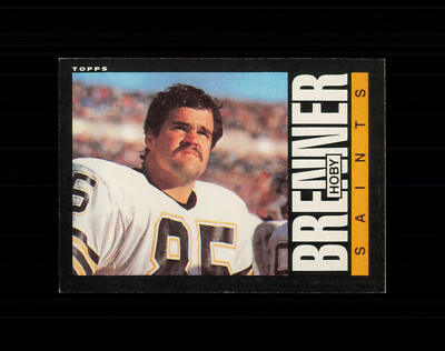 1985 Topps Football #102 Hoby Brenner RC New Orleans Saints | eBay