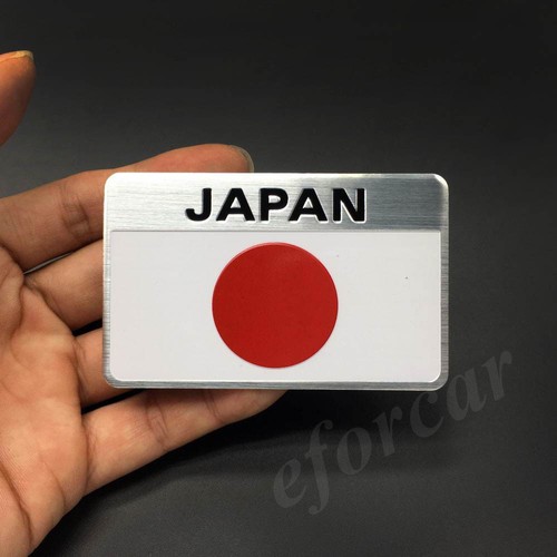 6pcs Aluminum Japan Japanese Flag Car Motorcycle Badge Emblem JDM ...