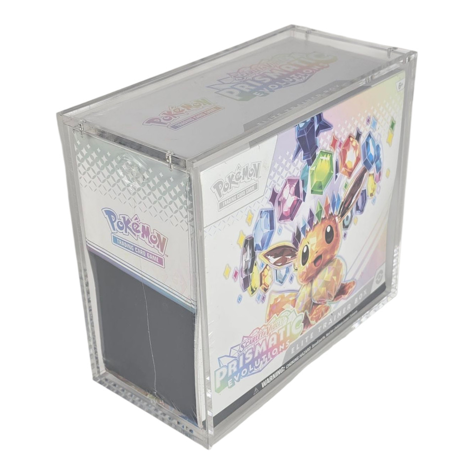 Pokemon ETB Acrylic Display Case Magnetic Protector Elite Trainer US ...